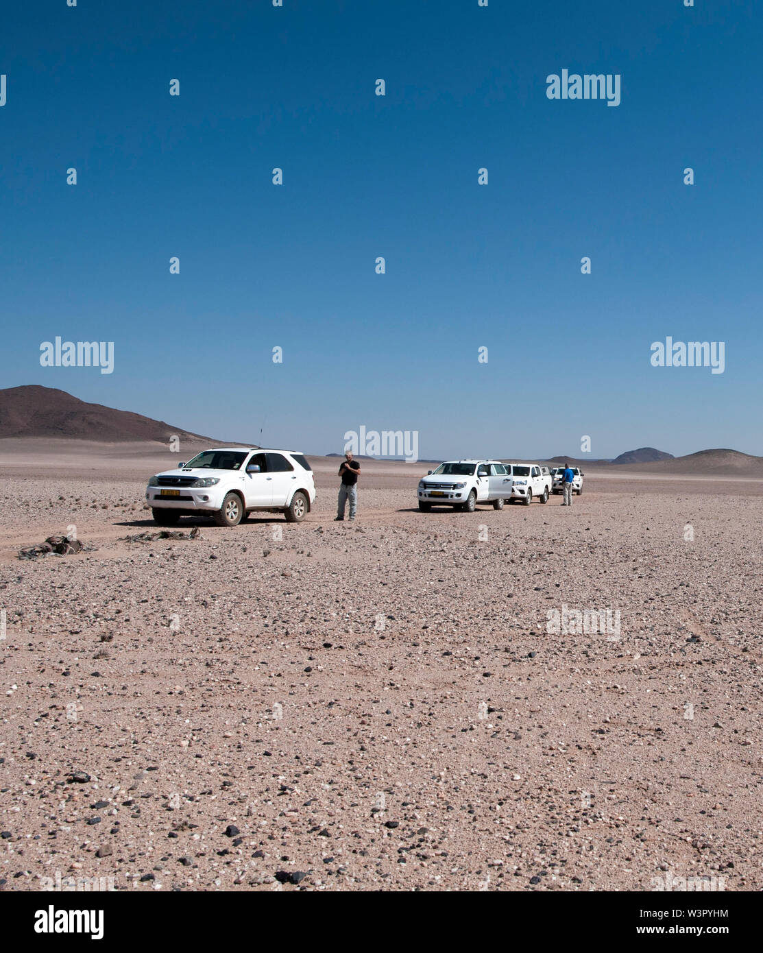 Harsh Namibian desert safari, Namibia Stock Photo - Alamy
