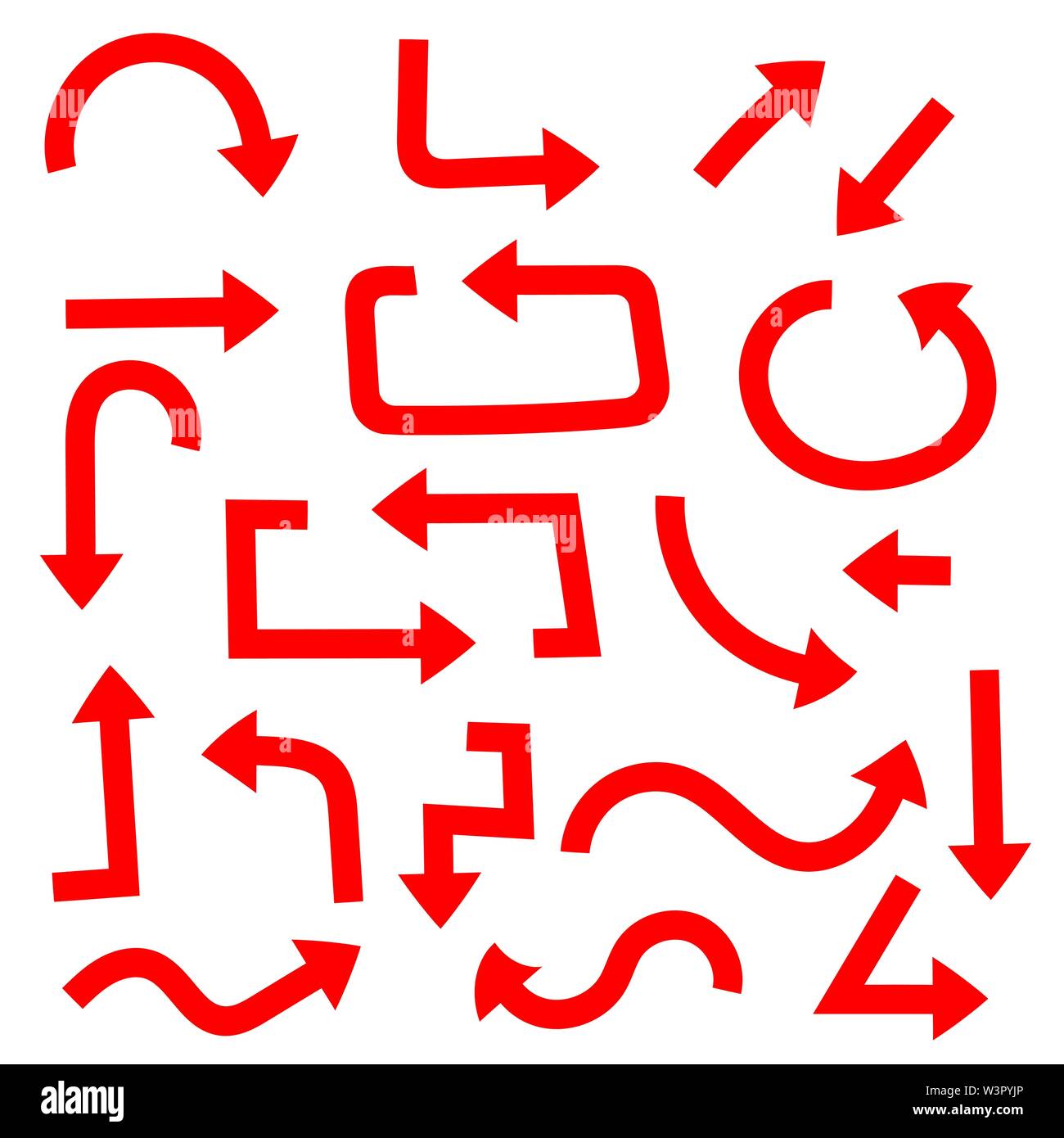 Red arrows Stock Vector Images - Alamy