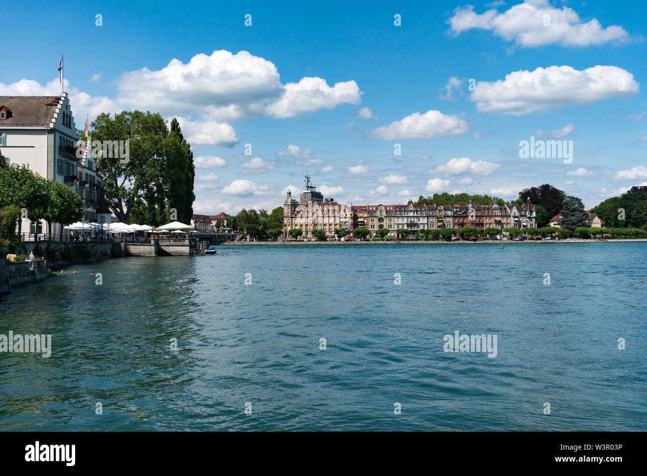 Konstanz, BW / Germany - 14. July 2019: historic old city of Konstanz ...