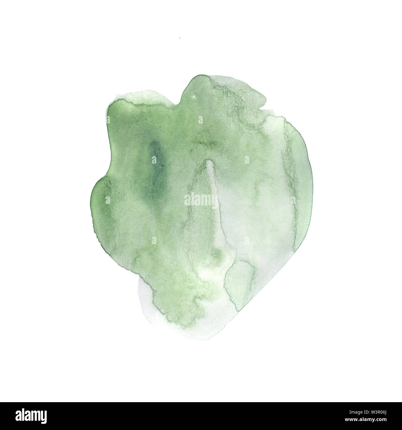 Green Watercolor stain. Juicy eco-friendly color Stock Photo - Alamy