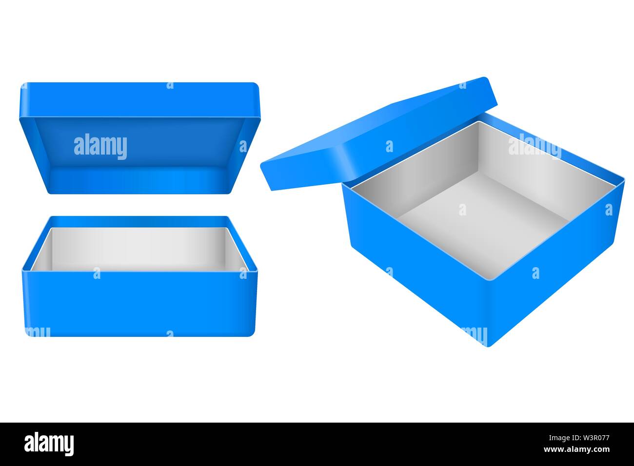 Blue packaging Stock Vector Images - Alamy