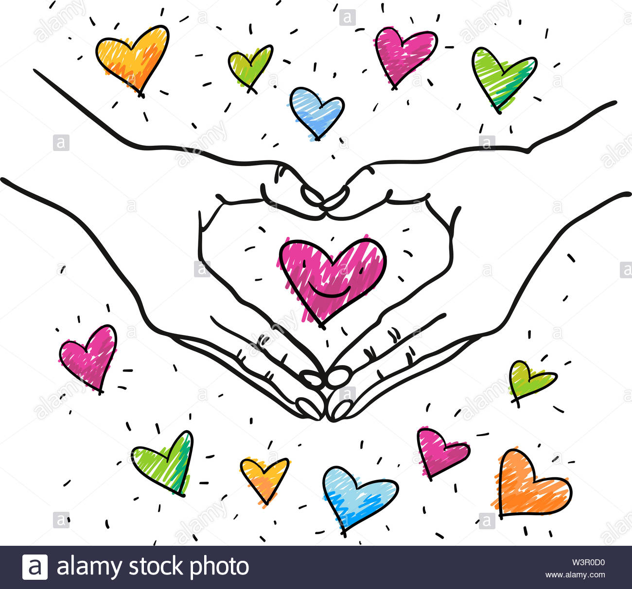 Hand Heart Gesture Stock Photos & Hand Heart Gesture Stock Images - Alamy