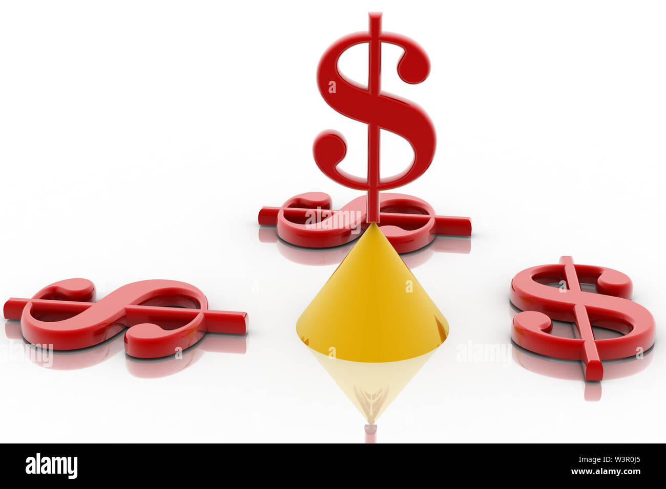 Illustration of dollar sing Stock Photo - Alamy