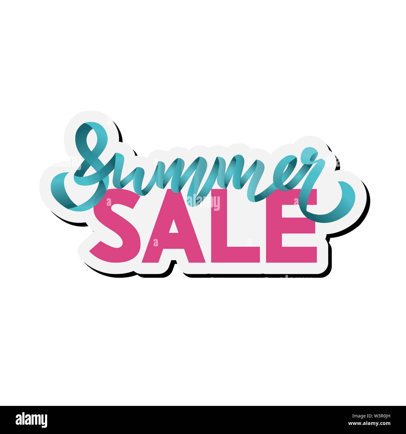 Background summer handwritten lettering Cut Out Stock Images & Pictures ...