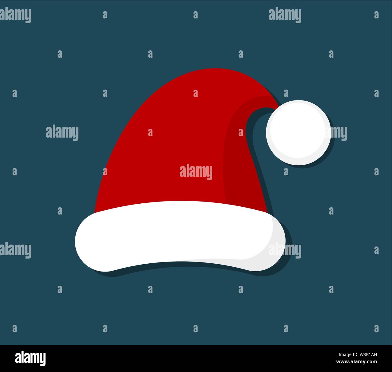 Santa claus hat icon. Vector illustration Stock Vector Image & Art - Alamy