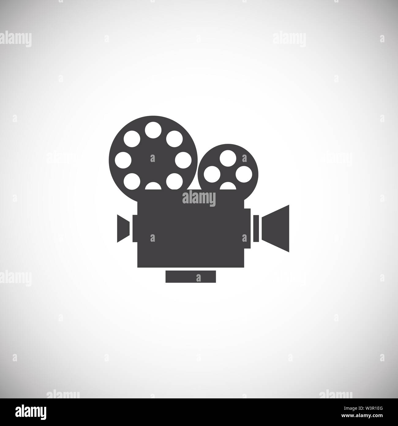 Cinema camera related icon on background for graphic and web design ...