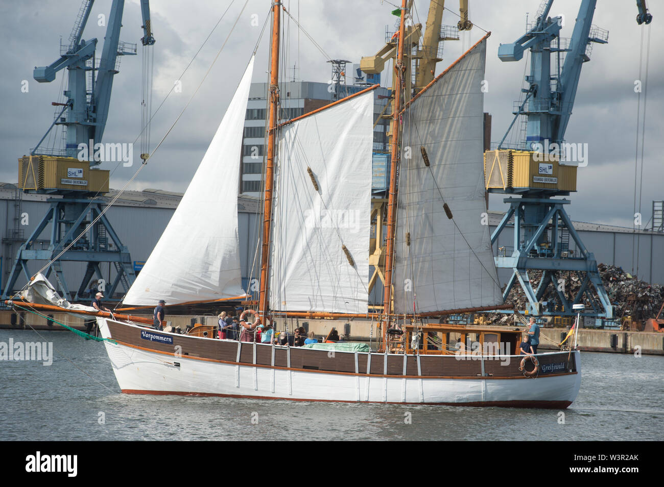 Stralsund, Germany. 17th July, 2019. The traditional sailing vessel ...