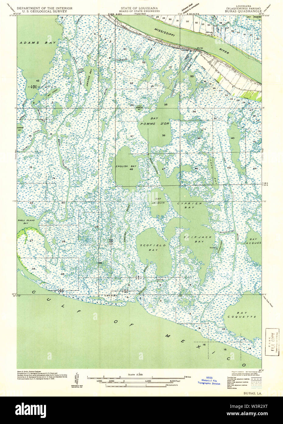 Map of buras hi-res stock photography and images - Alamy