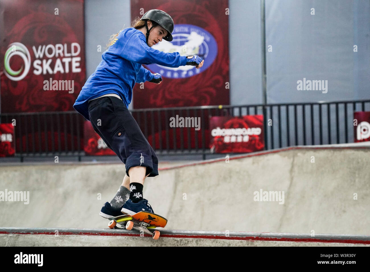 Nanjing. 17th July, 2019. Andy Anderson of Canada competes during the ...