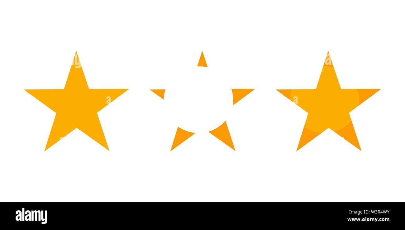 Three Christmas star icons. Vector illustration Stock Vector Image ...