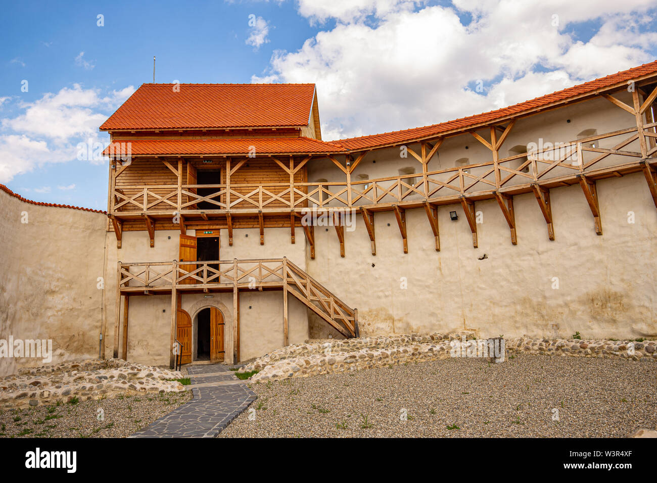 Medieval fortress in the town of Feldioara, Romania Stock Photo - Alamy