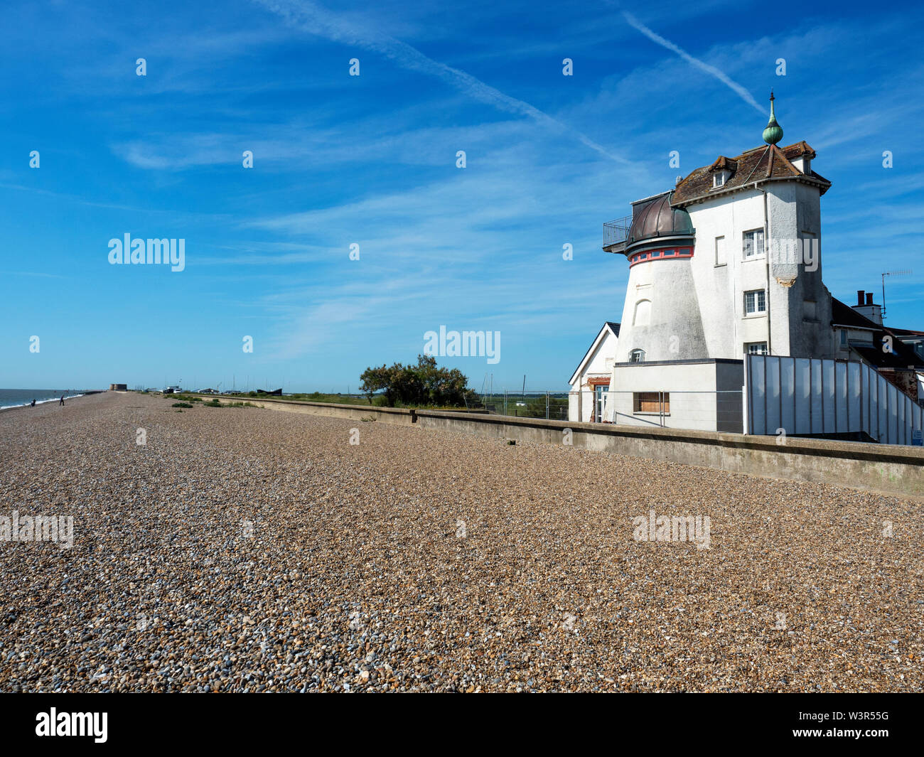 Converted Fort Green Windmill by the beach at Aldeburgh Suffolk England ...