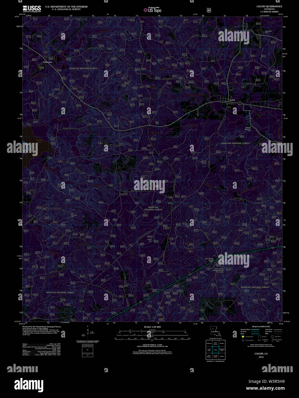 Map of calvin hi-res stock photography and images - Alamy