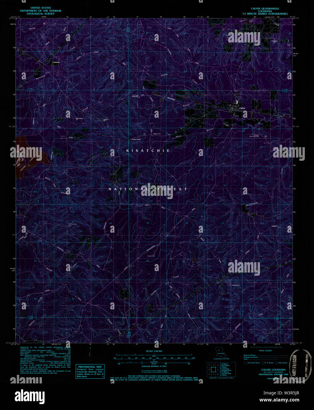 Map of calvin hi-res stock photography and images - Alamy