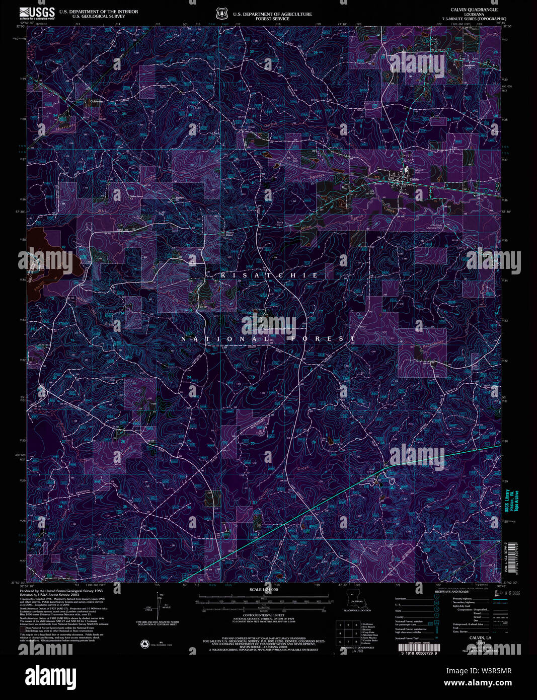 Map of calvin hi-res stock photography and images - Alamy