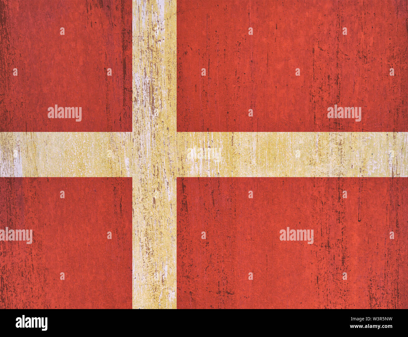 Denmark flag background in vintage style Stock Photo - Alamy