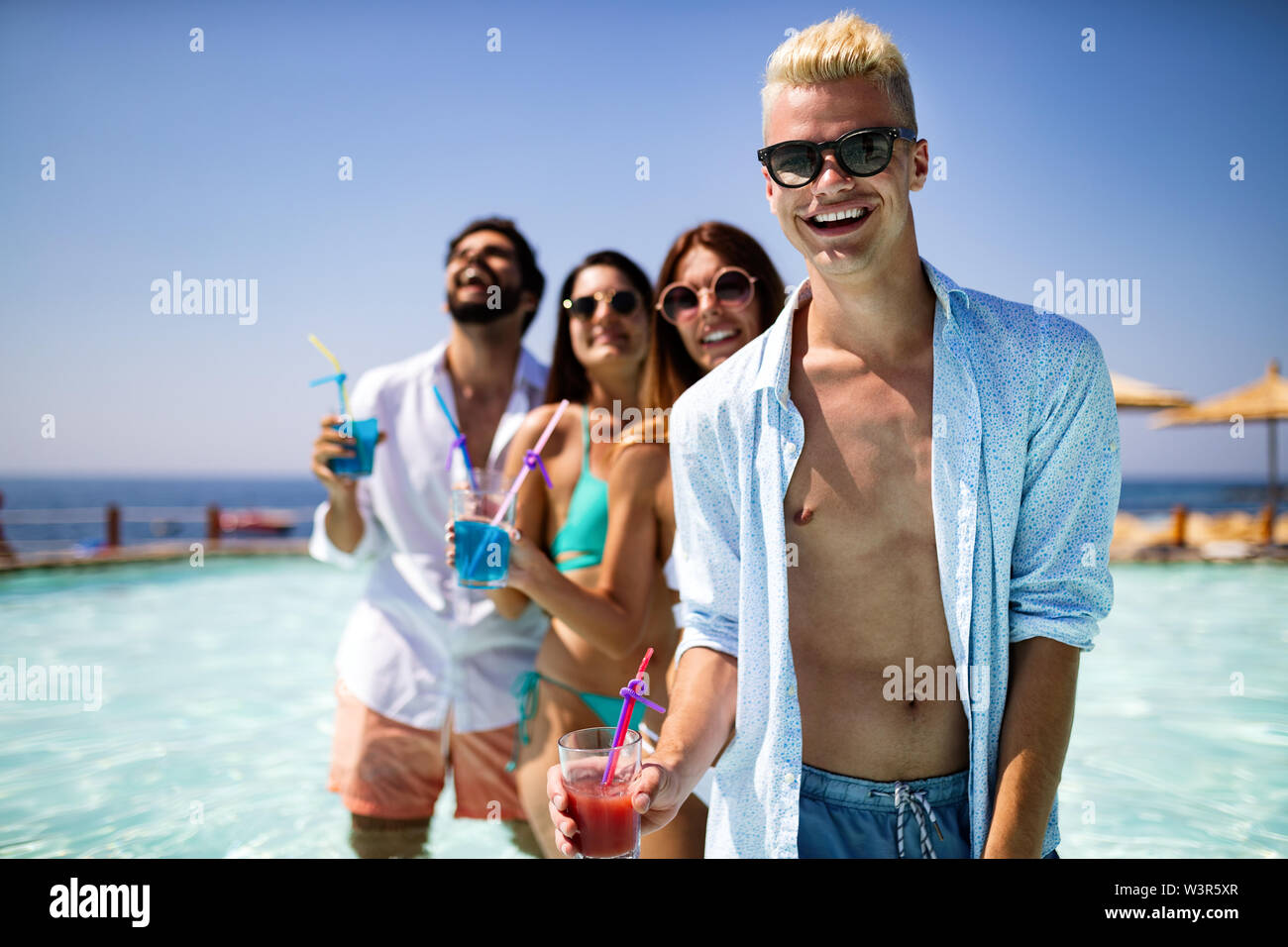 Pool party bikini hi-res stock photography and images - Alamy