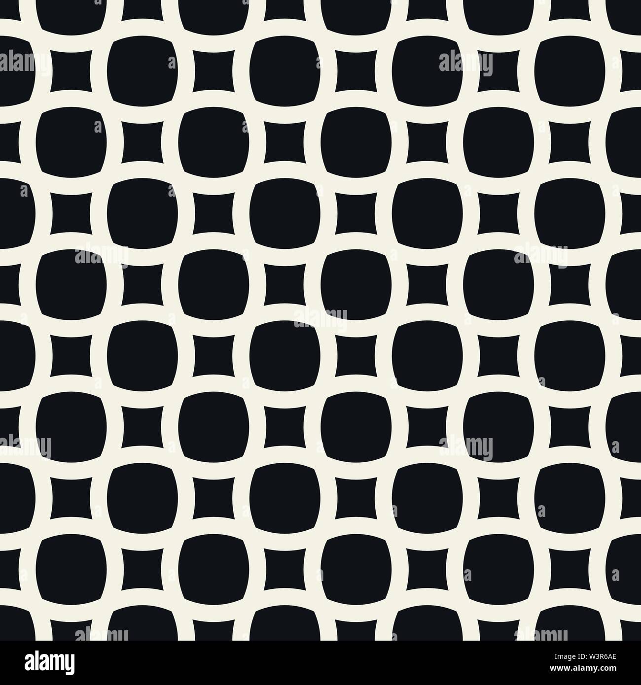 Vector seamless simple pattern. Modern abstract rounded lines texture ...