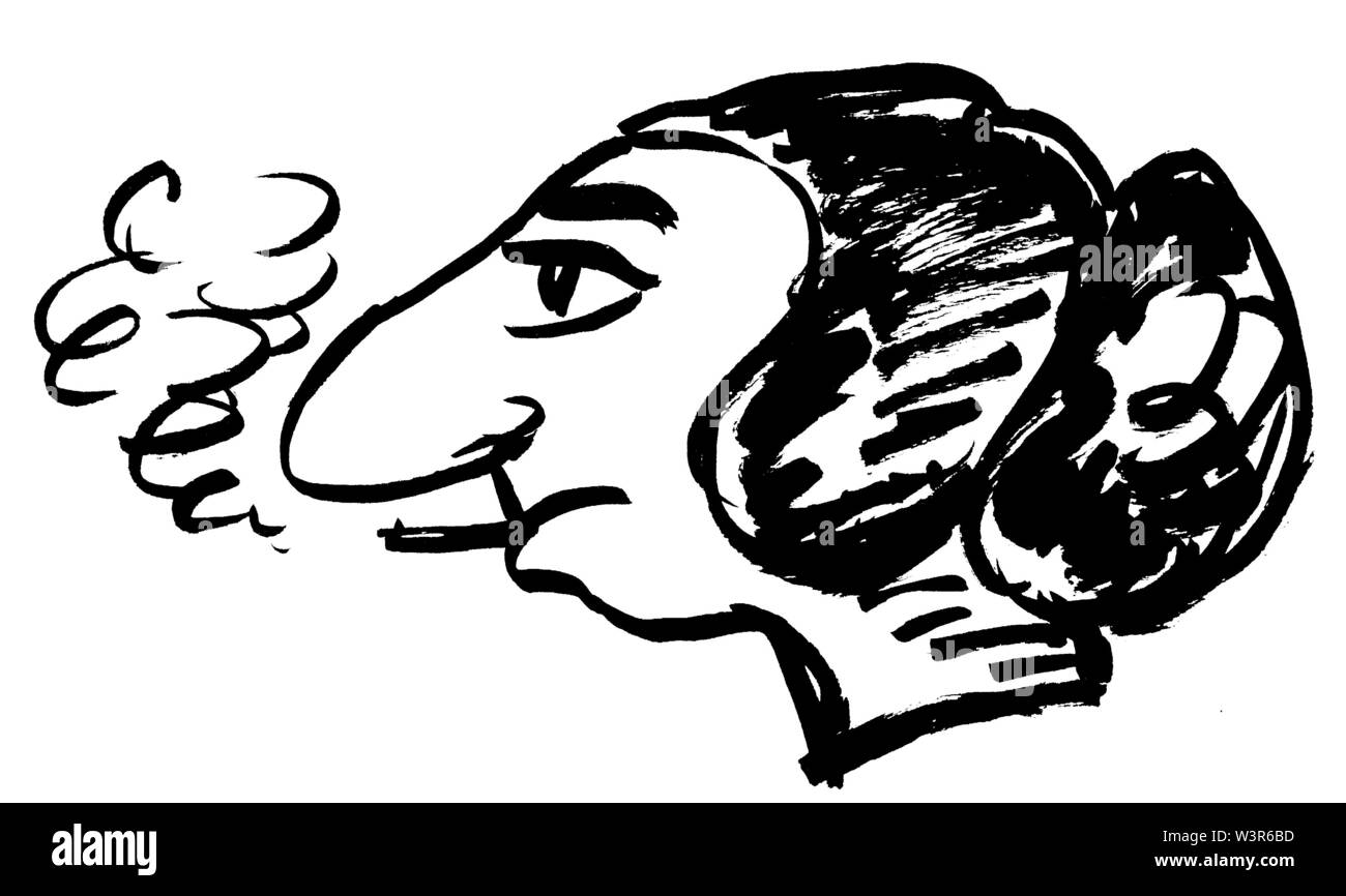 George sand caricature hi-res stock photography and images - Alamy