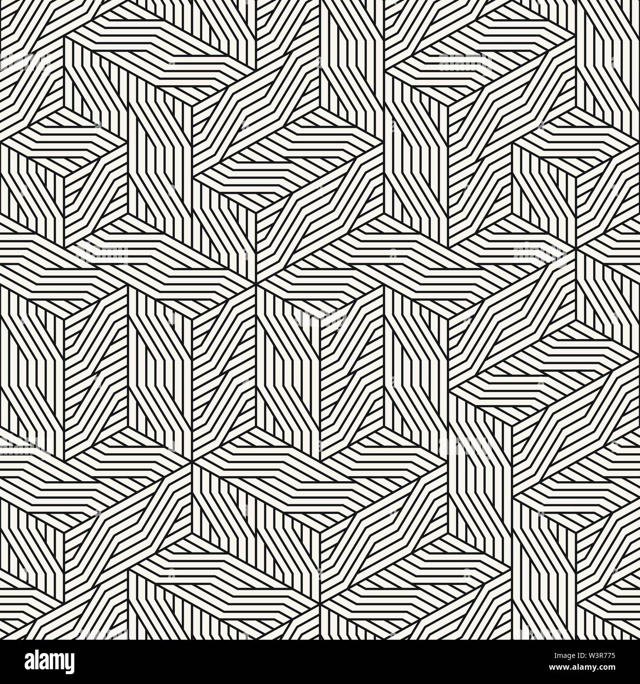 Vector Seamless Irregular Grid Pattern Modern Stylish Abstract Texture Repeating Geometric