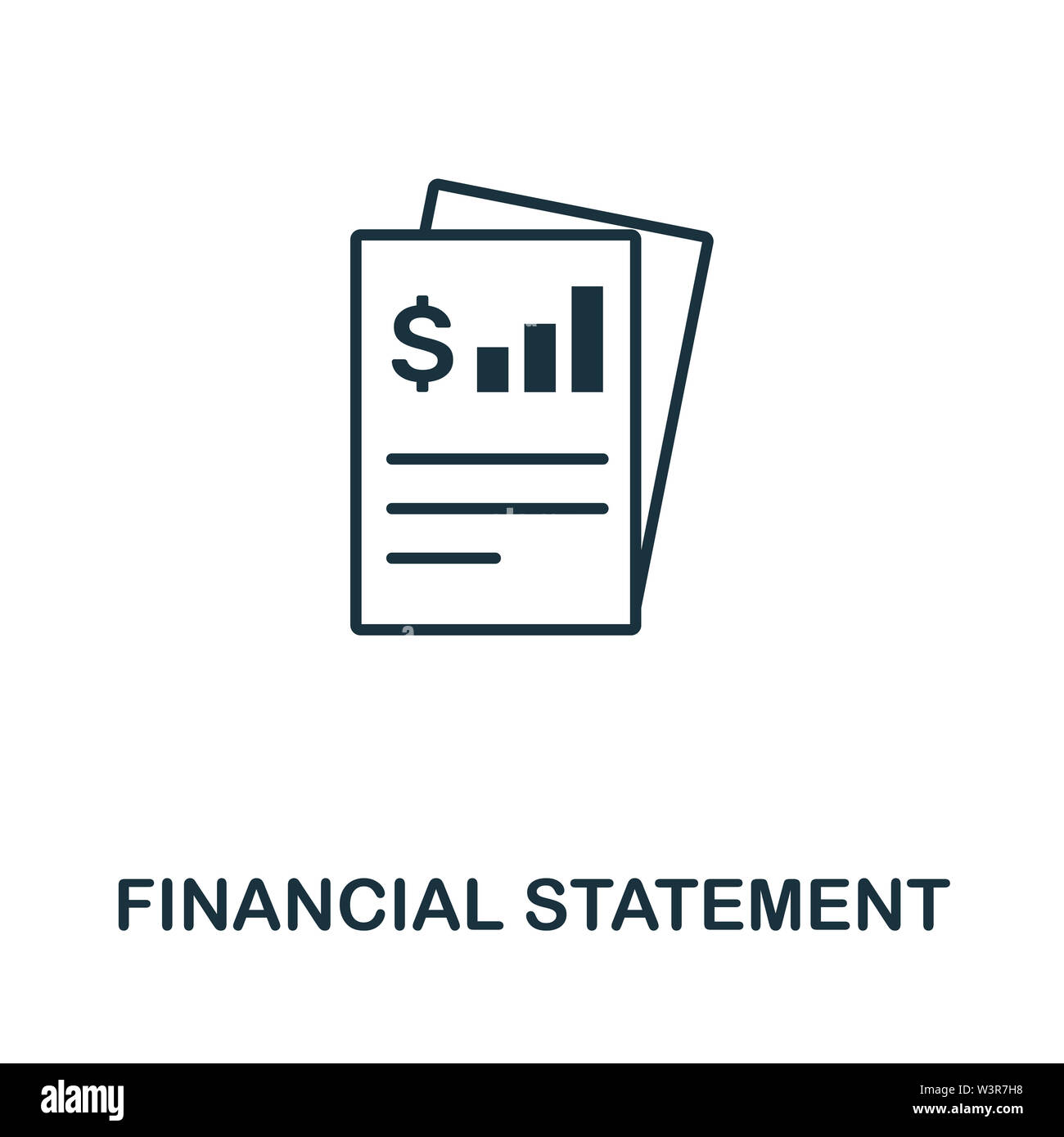 Financial Statement icon symbol. Creative sign from investment icons ...