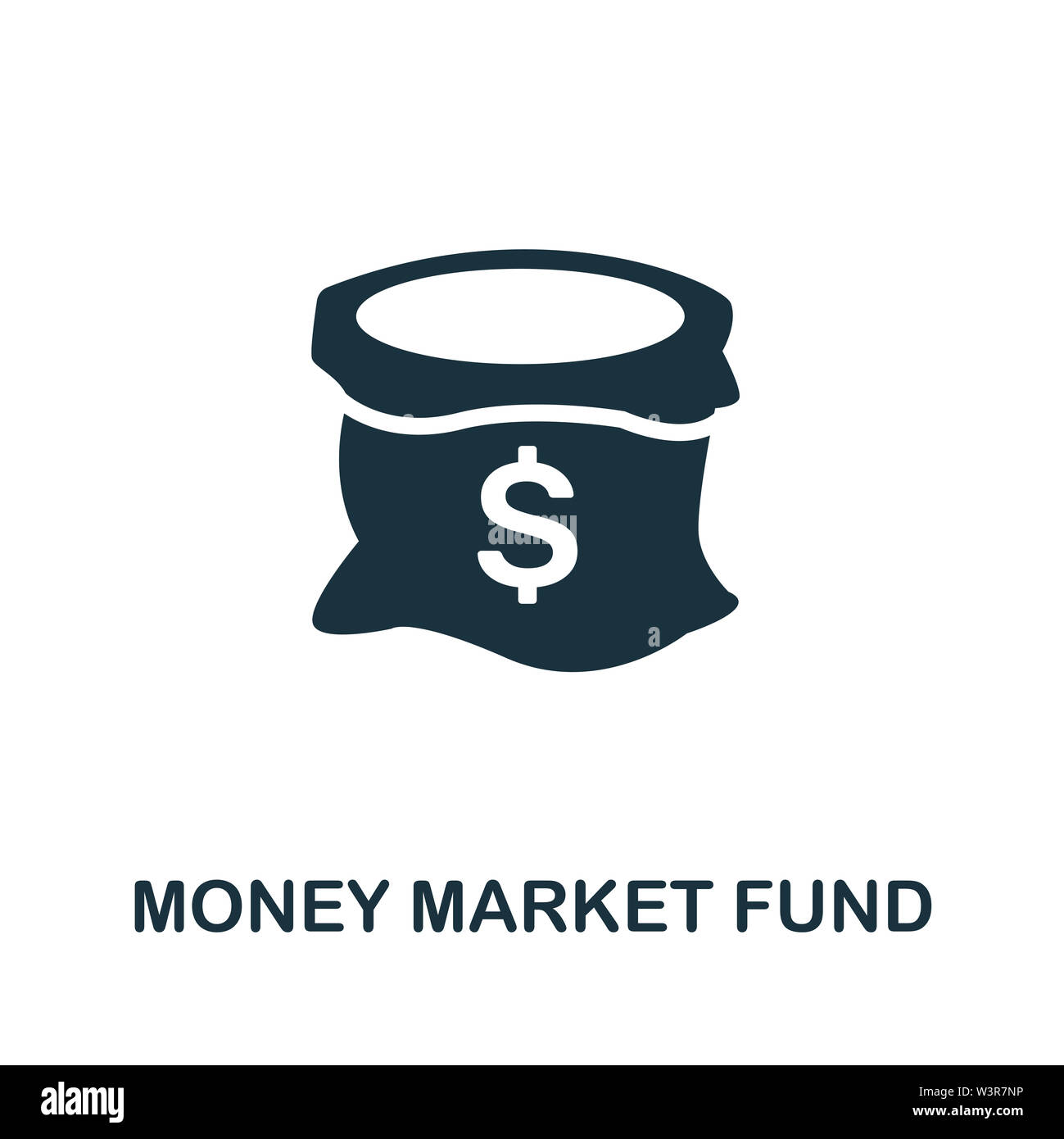 Money Market Fund icon symbol. Creative sign from investment icons ...