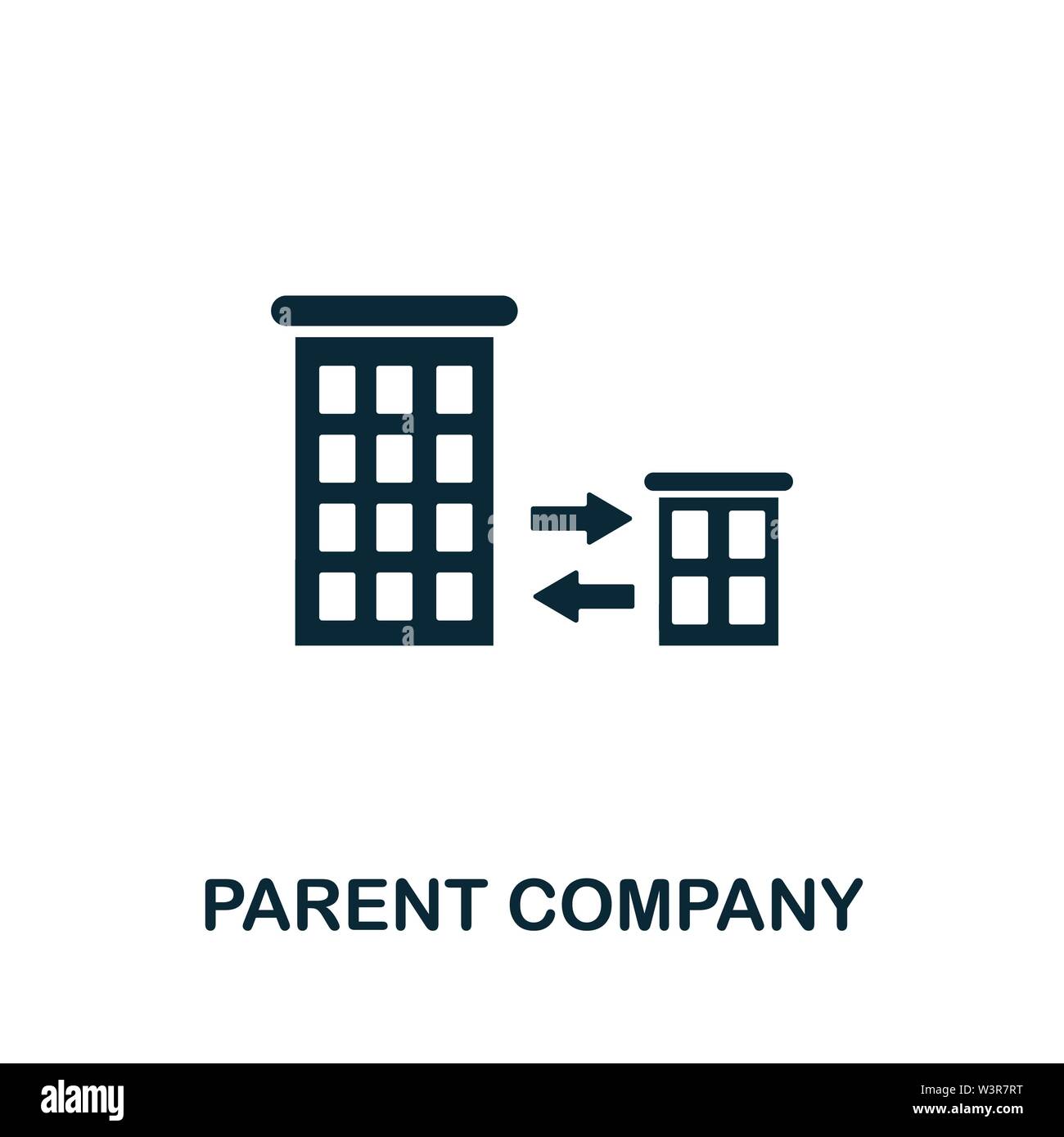 Parent Company vector icon symbol. Creative sign from investment icons ...