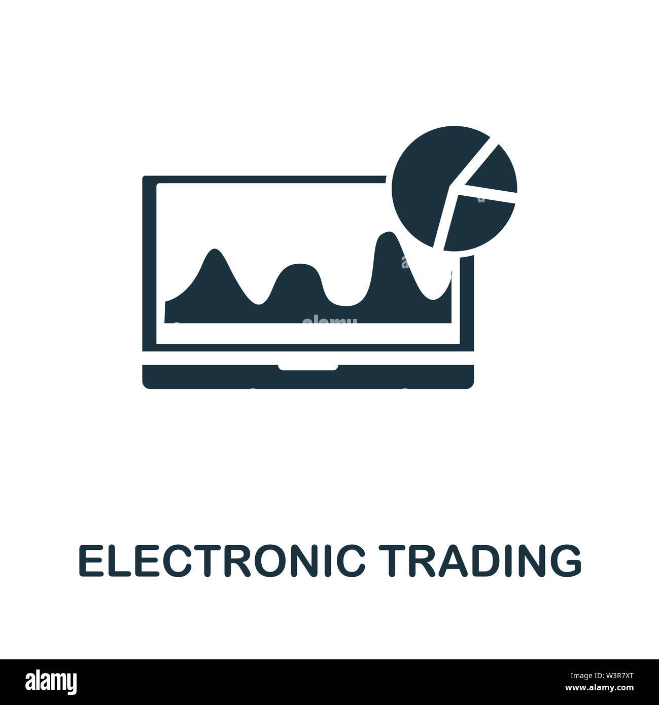 Electronic Trading icon symbol. Creative sign from investment icons ...