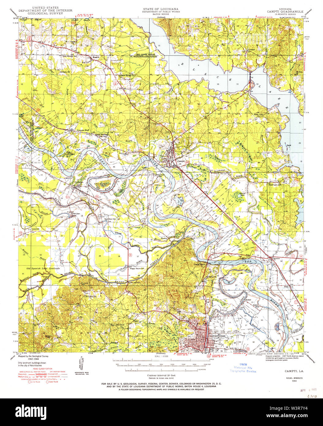Map of campti hi-res stock photography and images - Alamy