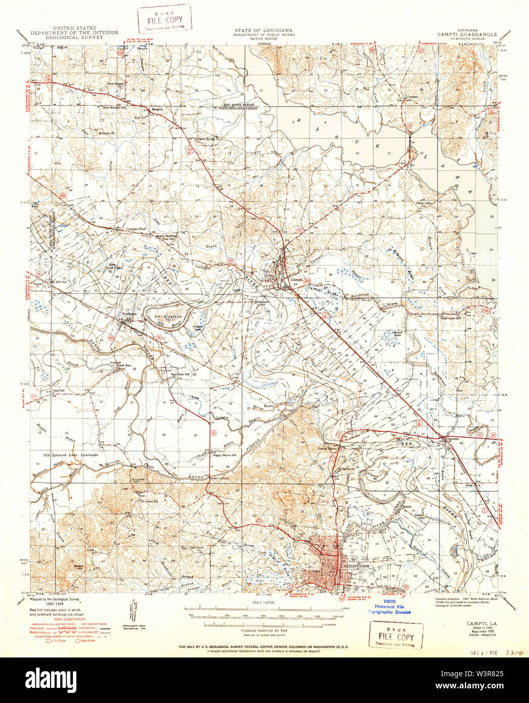 Map of campti hi-res stock photography and images - Alamy