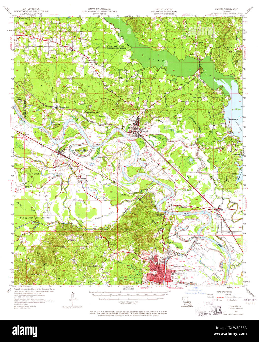Map of campti hi-res stock photography and images - Alamy