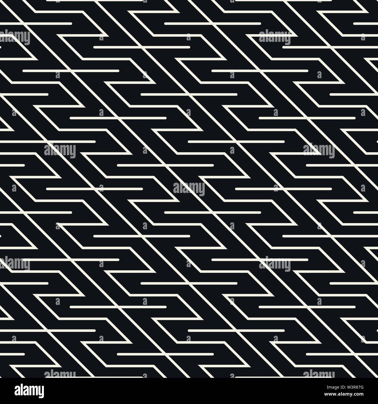 Vector seamless stylish pattern. Simple abstract lattice design ...