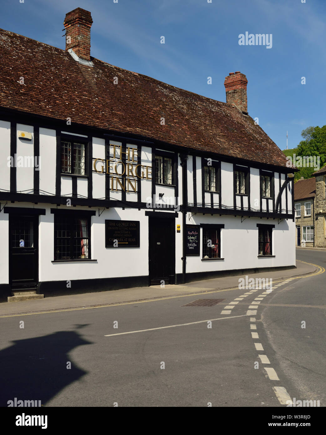 The George Inn at Mere Stock Photo - Alamy