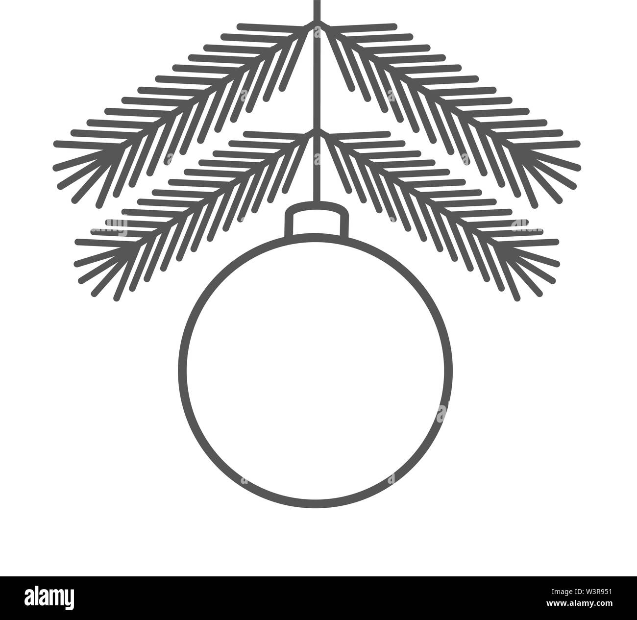 Christmas Tree Branch Vector