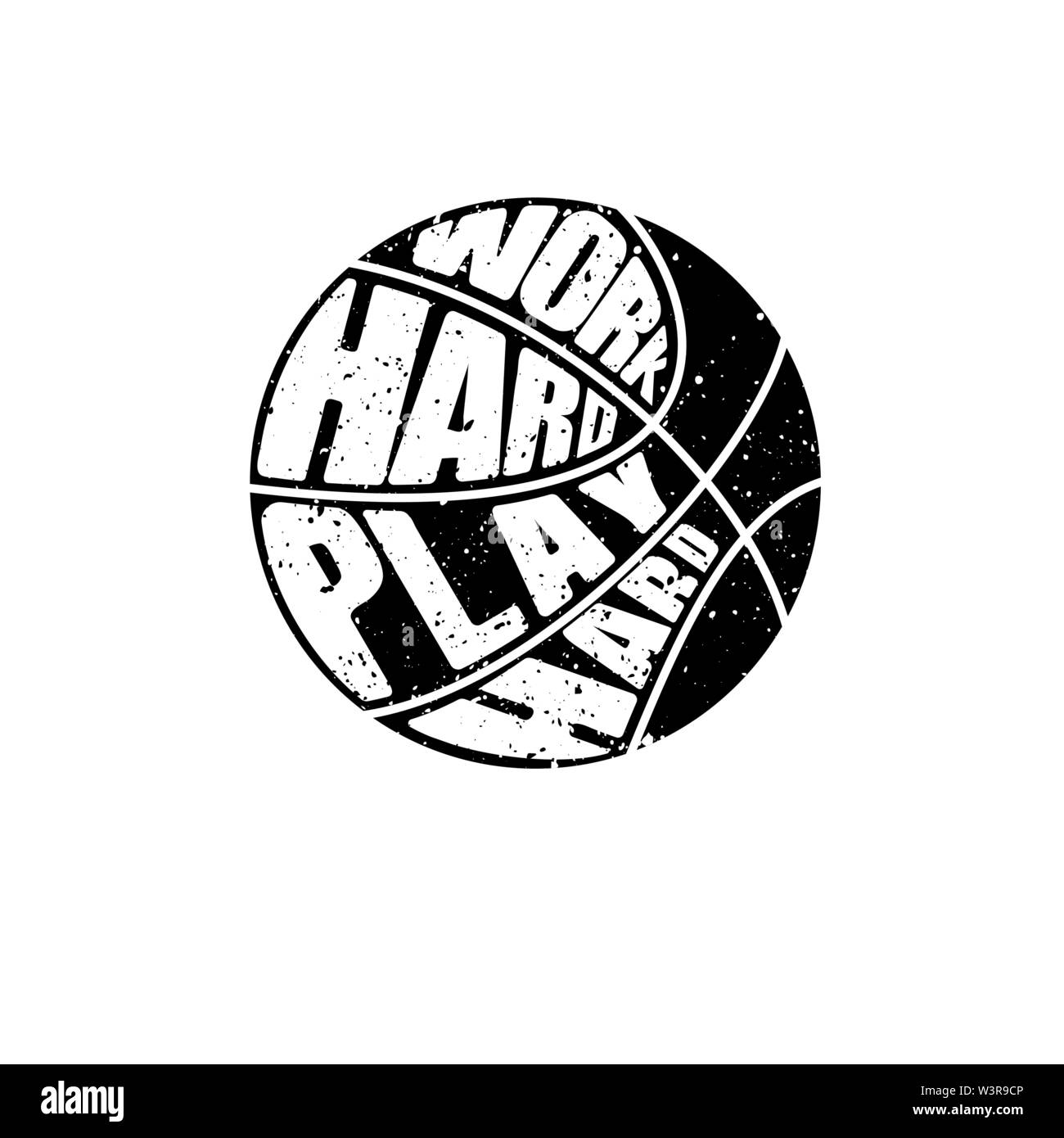 Black basketball with shadow isolated on white background Stock Vector ...