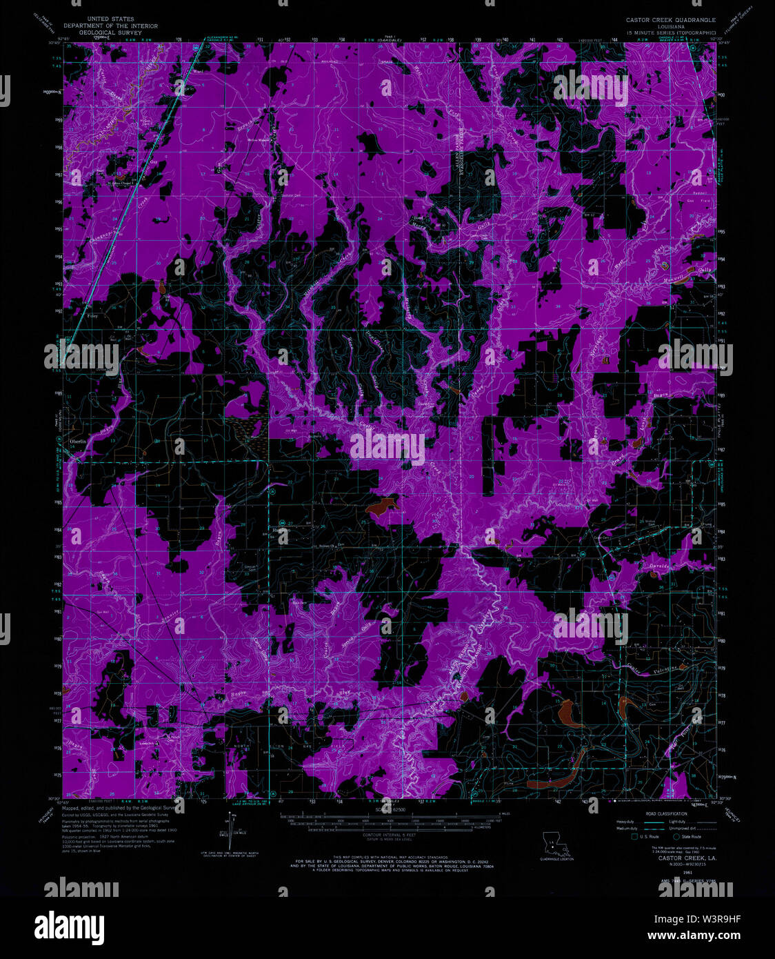 Map of castor hi-res stock photography and images - Alamy