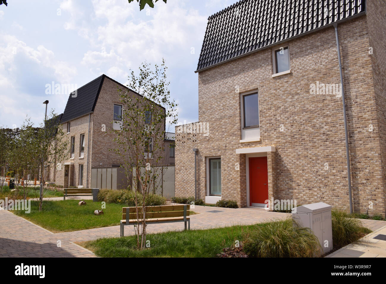 New social housing development off Goldsmith Street, Norwich, UK. Some ...