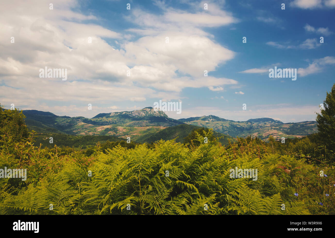 Landscape of central Serbian nature, Mucanj mountain and surroundings ...