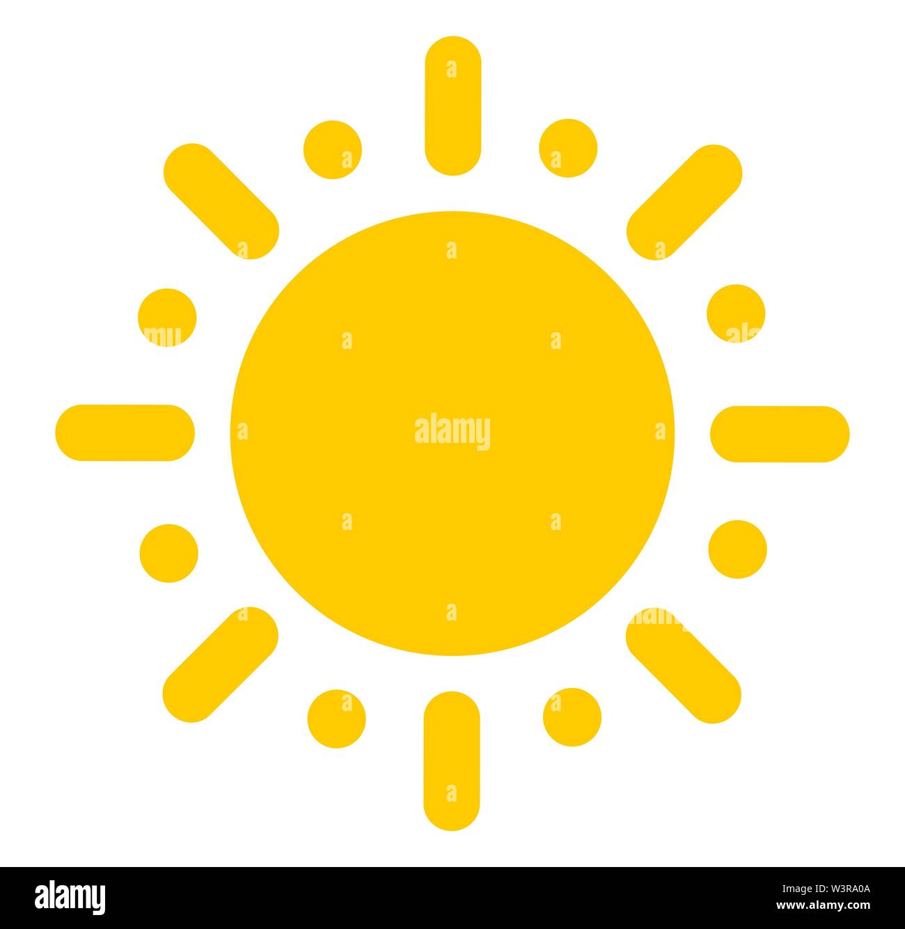 Flat sun icon. Vector illustration Stock Vector Image & Art - Alamy
