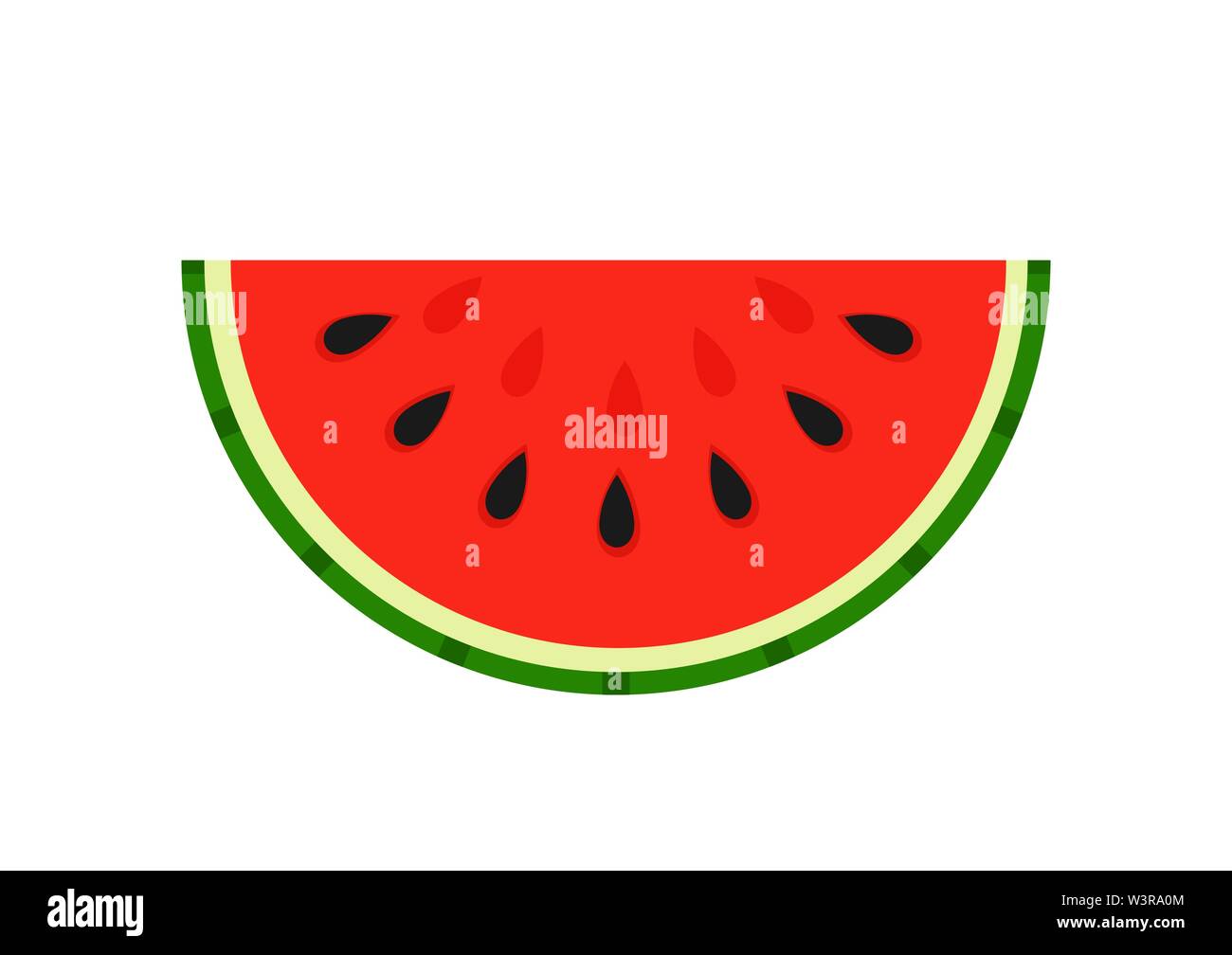 Watermelon slice fruit icon. Vector illustration Stock Vector Image ...