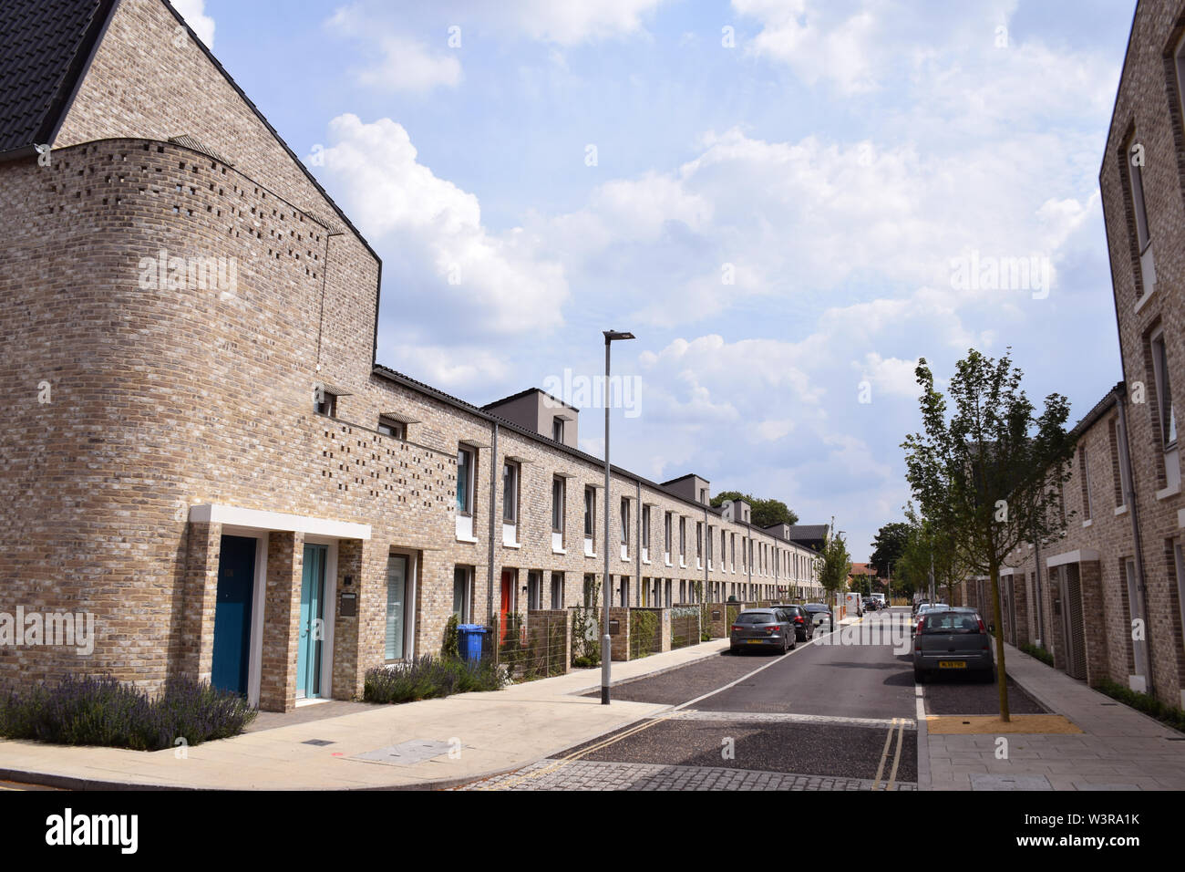 New social housing development off Goldsmith Street, Norwich, UK. Some ...