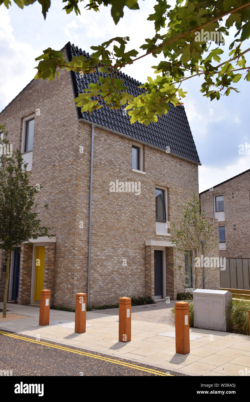 New social housing development off Goldsmith Street, Norwich, UK. Some ...