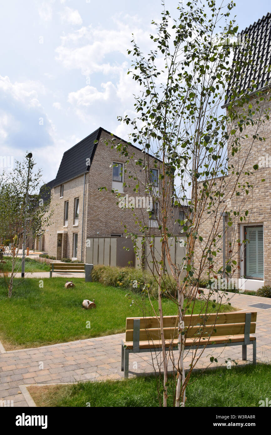 New social housing development off Goldsmith Street, Norwich, UK. Some ...