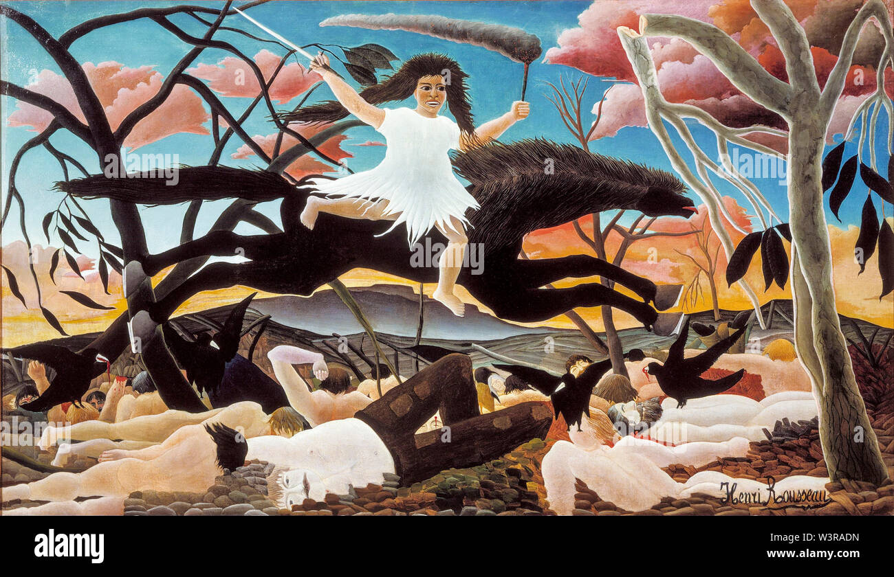 Henri Rousseau, War, La Guerre, painting, 1894 Stock Photo - Alamy
