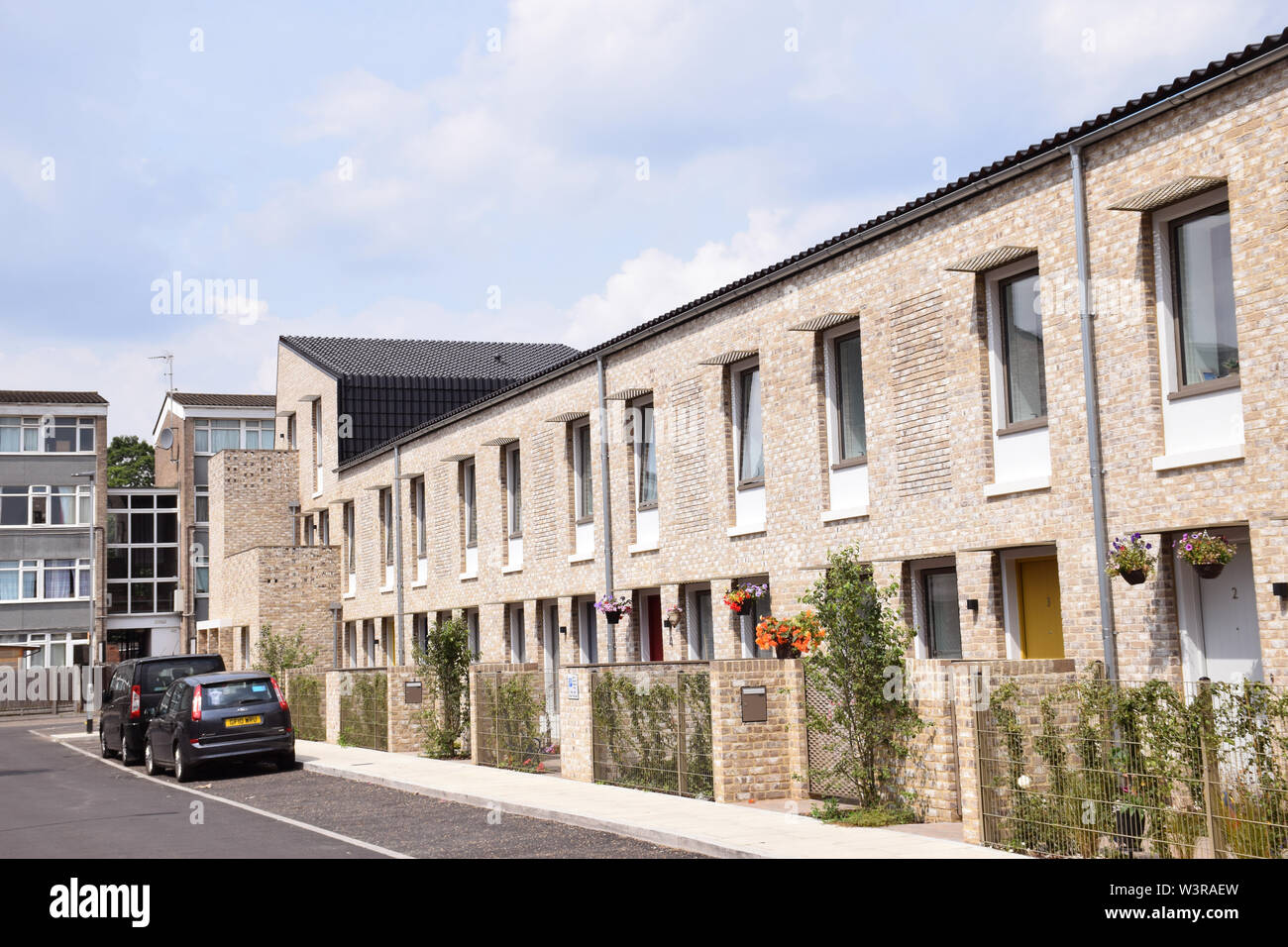 New social housing development off Goldsmith Street, Norwich, UK. Some ...