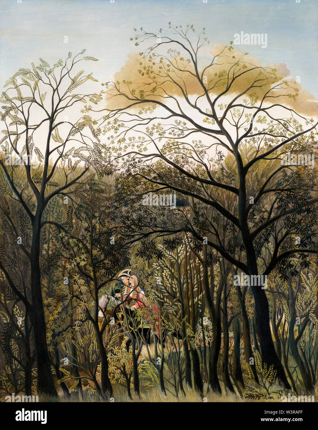 Henri Rousseau, Rendezvous in the Forest, painting, 1889 Stock Photo ...