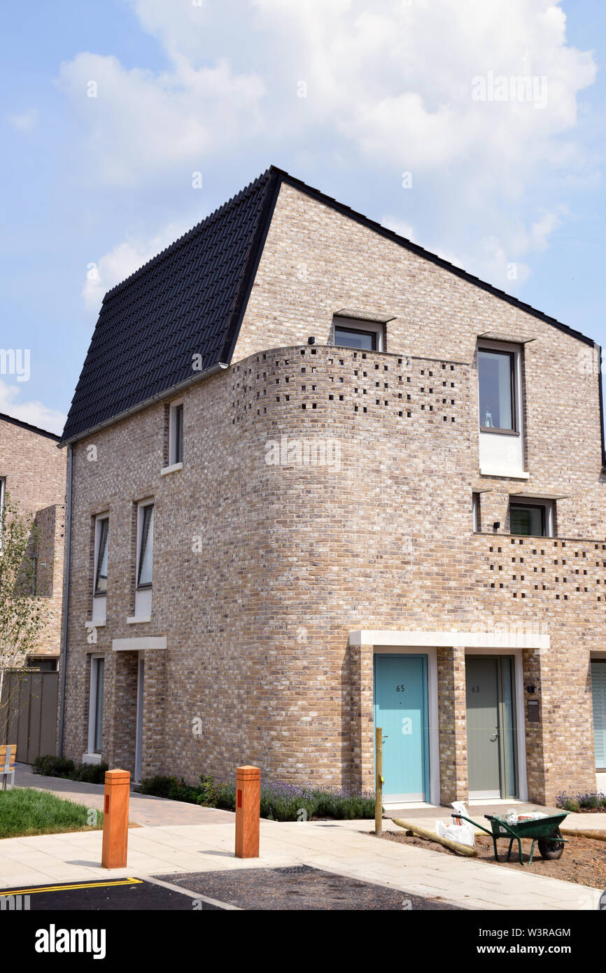 New social housing development off Goldsmith Street, Norwich, UK. Some ...