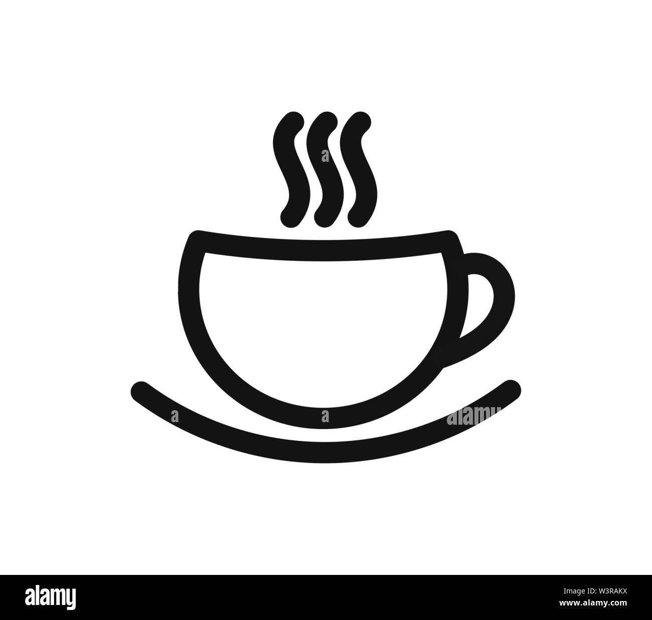 Coffee cup line icon. Vector illustration Stock Vector Image & Art - Alamy