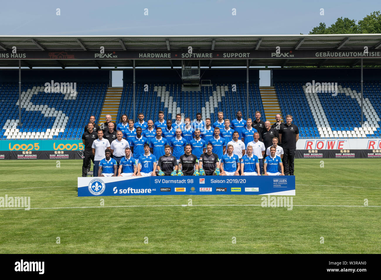 17 July 2019, Hessen, Darmstadt: Soccer 2nd Bundesliga: Photo shoot in ...
