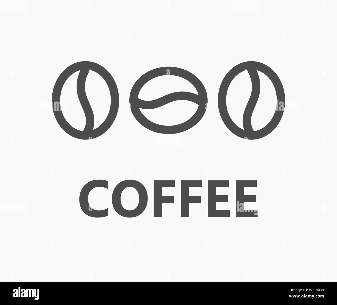 Three Coffee Bean Logo